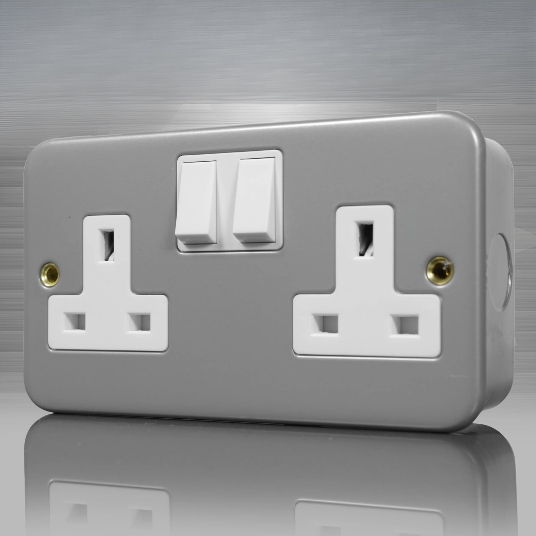 Double-Gang 13A Sockets | 13A Dual Outlets | Dual Socket Plates - Frigate