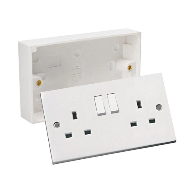 Double-Gang 13A Sockets | 13A Dual Outlets | Dual Socket Plates - Frigate