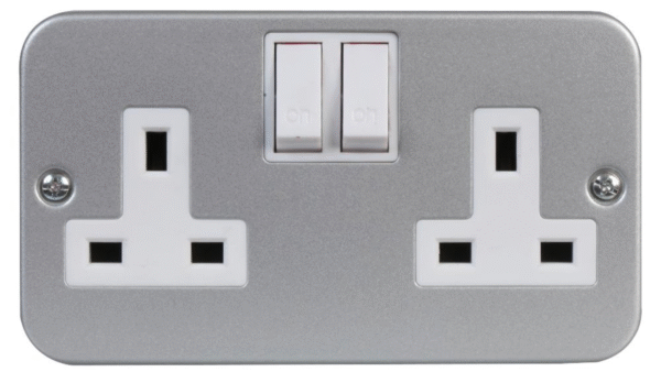 Double-Gang 13A Sockets | 13A Dual Outlets | Dual Socket Plates - Frigate