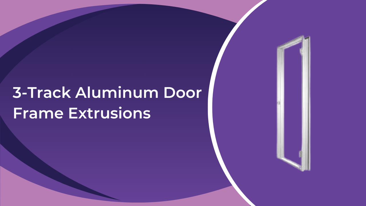 3-Track Aluminum Door Frame Extrusions | Triple Track Aluminum Door ...