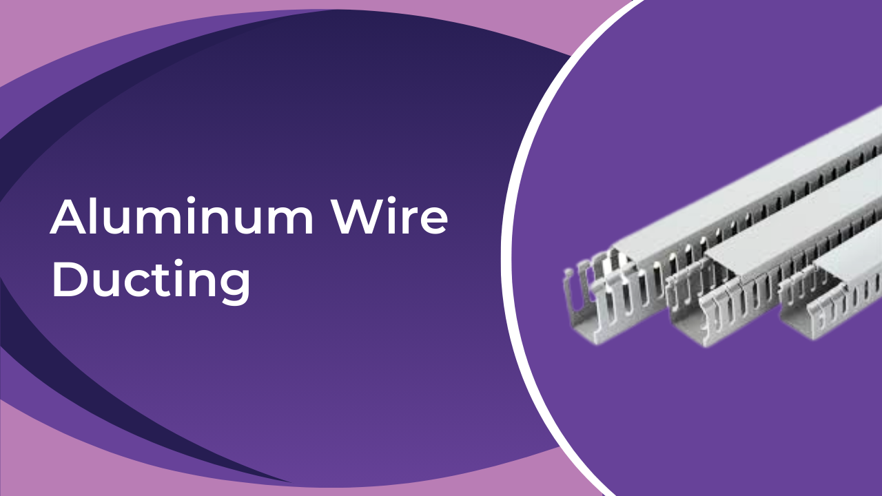 Aluminum Wire Ducting (with Slotted Cover) | Electrical Slotted Cable ...